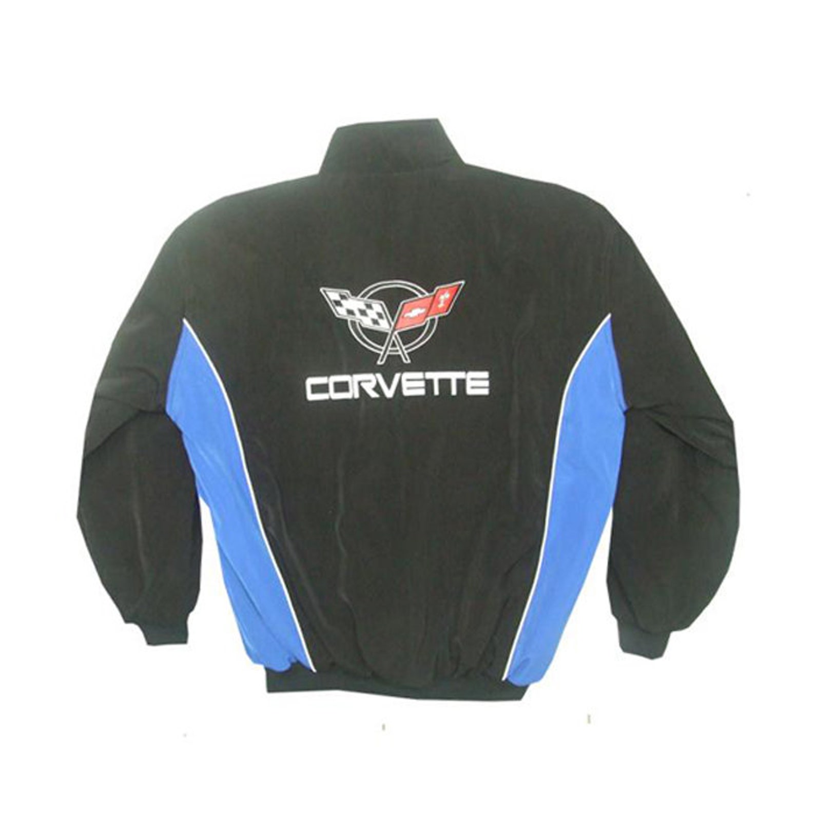 Corvette Blue Black Jacket, Racing Jacket, NASCAR Racing Jacket only ...