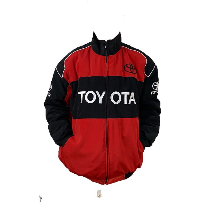 Toyota Red and Black Jacket, Racing Jacket, NASCAR Racing Jacket - Etsy