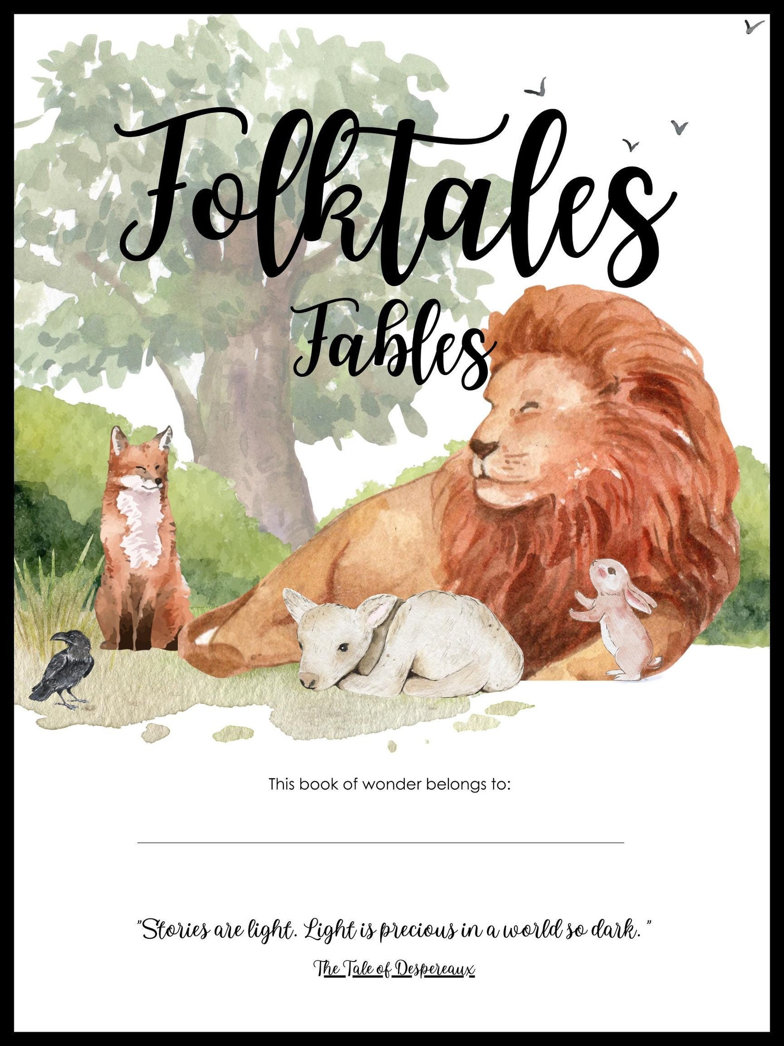 Folktales: Fables Unit - Etsy