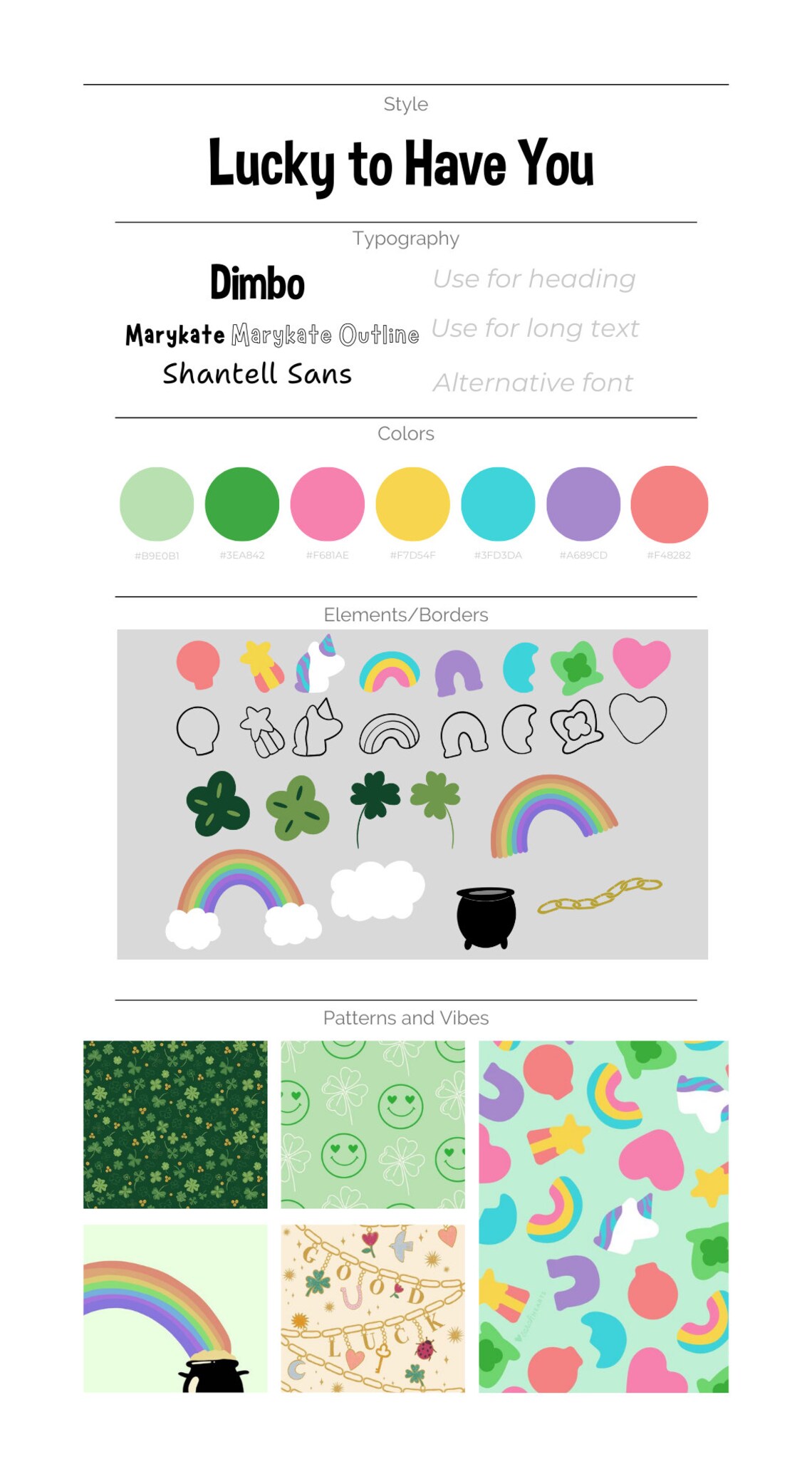 Lucky to Have You Bulletin Board Bundle | Rainbow, Green, Charm ...