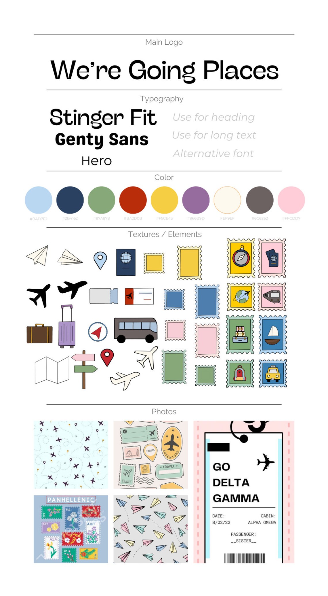 We're Going Places Bulletin Board Bundle | Travel, Planes, Stamps, Mail ...