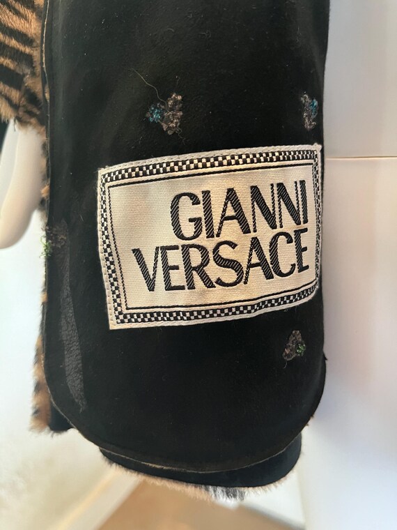 1999 Gianni Versace by Donatella Versace Tiger Print … - Gem