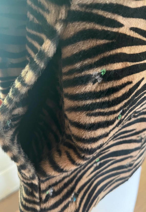 1999 Gianni Versace by Donatella Versace Tiger Print … - Gem