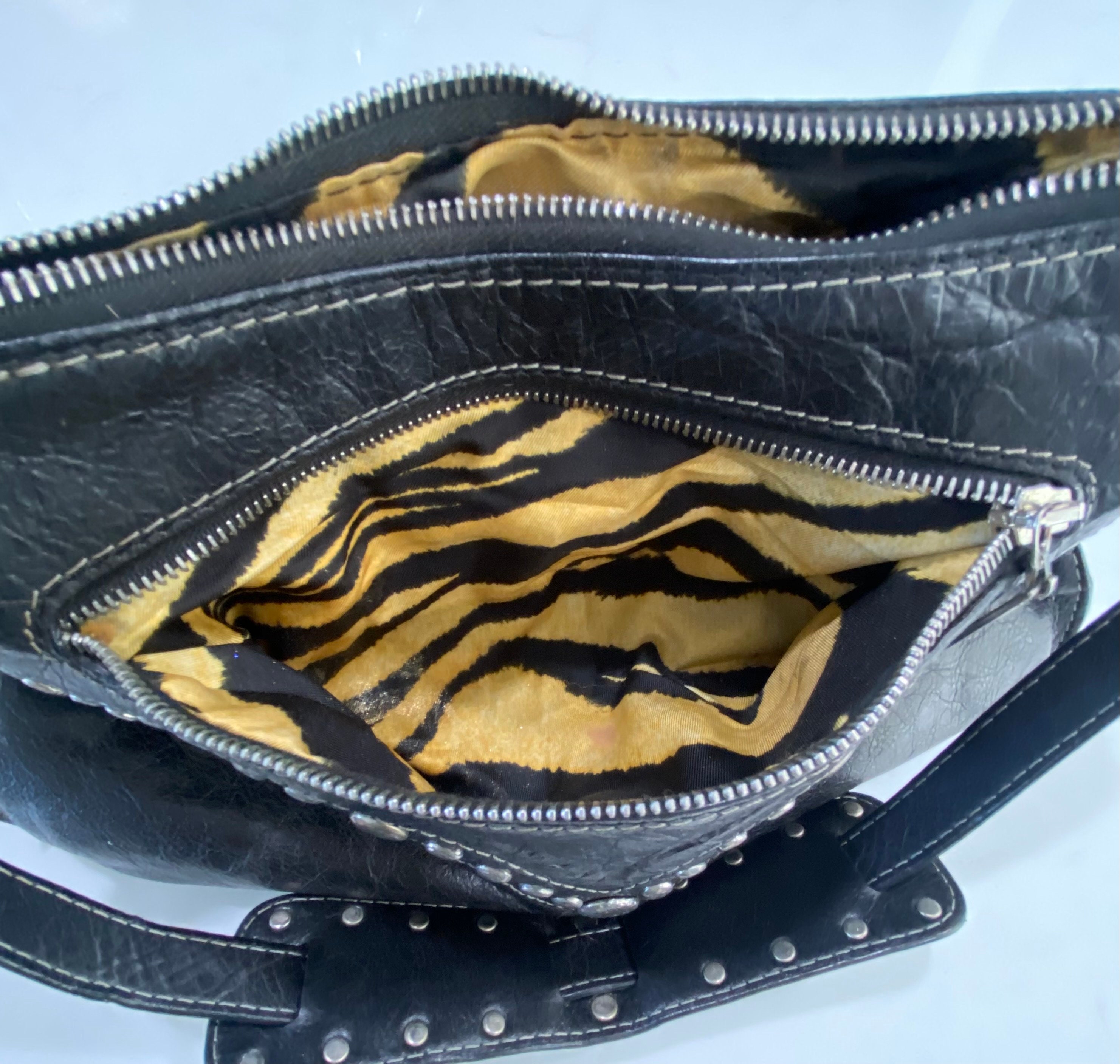 Vintage Roberto Cavalli Studded Leather Women's Shoulder Bag /purse - Etsy