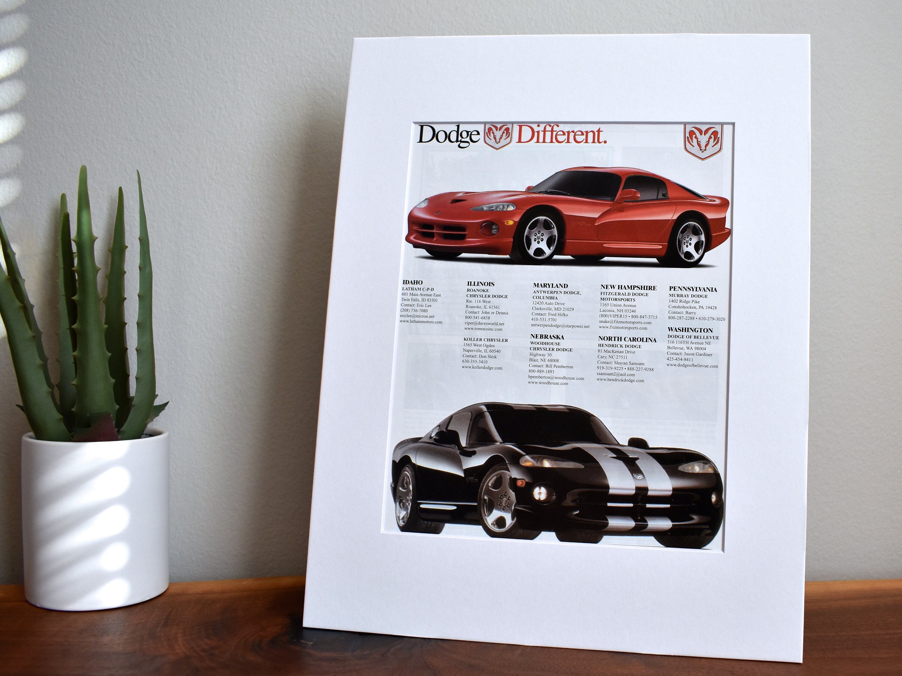 Dodge Viper GTS Retro / Vintage Magazine Advertisement Printed 2001 - Etsy