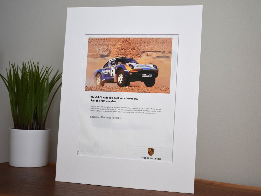 Porsche 959 Rothmans / Cayenne (available GALLERY FRAMED!) Vintage ...