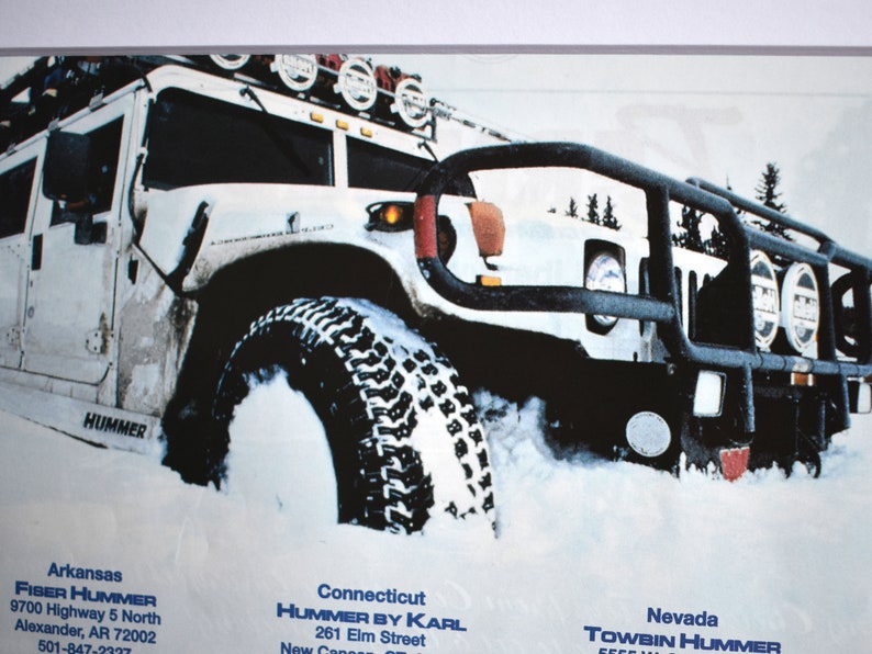 2001 AM General Hummer H1 (available GALLERY FRAMED!) Vintage Magazine ...