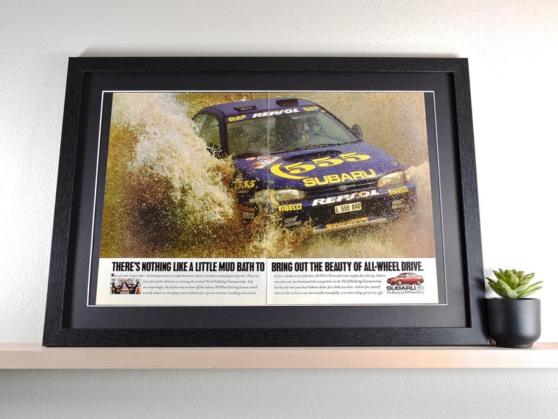 1993 Subaru Impreza WRX 555 WRC Two-page Vintage Magazine Print ...