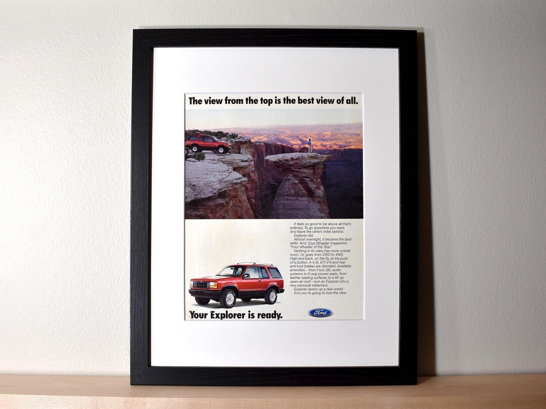 1992 Ford Explorer (available GALLERY FRAMED!) Vintage Magazine Print ...