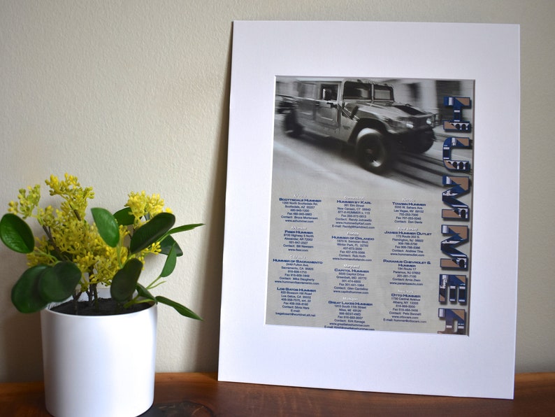 Hummer H1 Hard Top Retro Vintage Original Magazine Advertisement ...