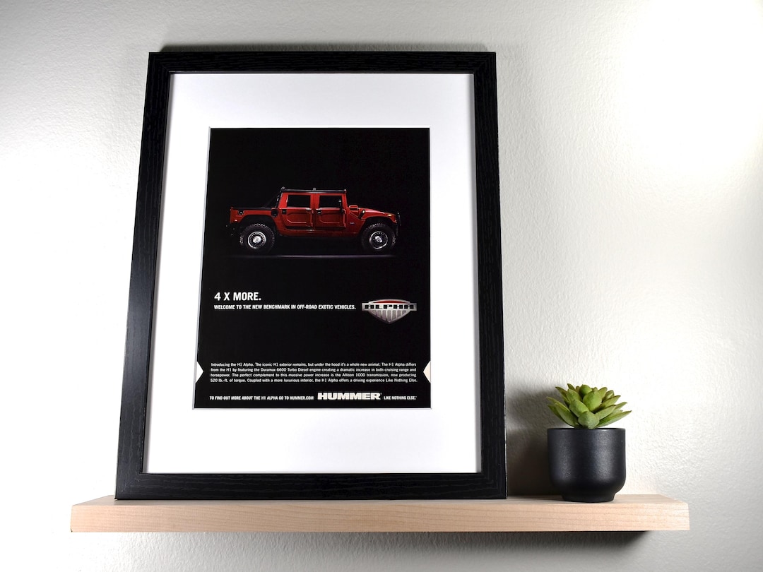 2005 AM General Hummer H1 Alpha (available GALLERY FRAMED!) Vintage ...