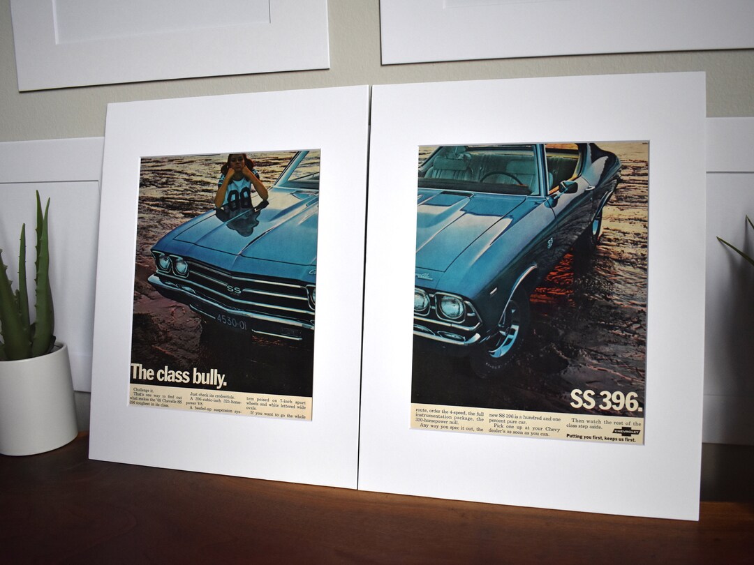 1969 Chevrolet Chevelle SS 396 Vintage Magazine Advertisement Wall ...