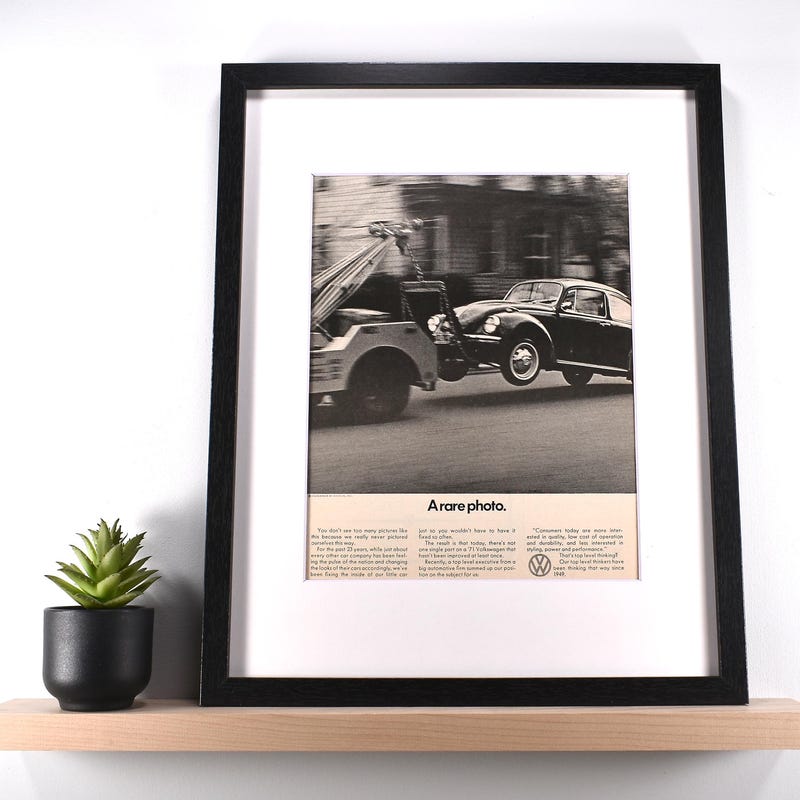 70s Volkswagen Ad Poster - Etsy