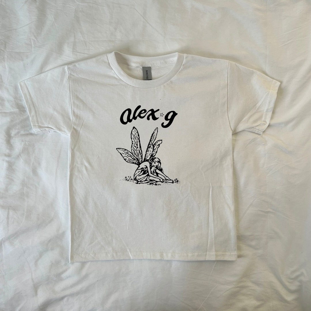 Handmade Screenprinted Alex G Baby Tee, Indie Rock, Vintage Style ...