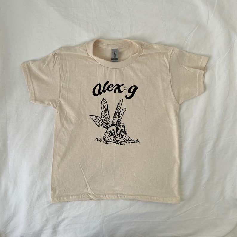 Handmade Screenprinted Alex G Baby Tee, Indie Rock, Vintage Style ...