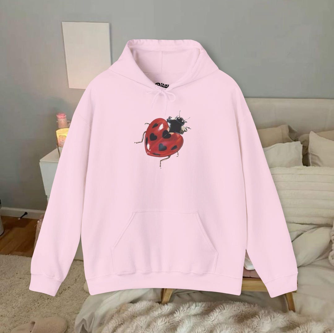 Heart Ladybug, Trendy Oversized Hoodie, Soft Girl Aesthetic, Ladybug ...