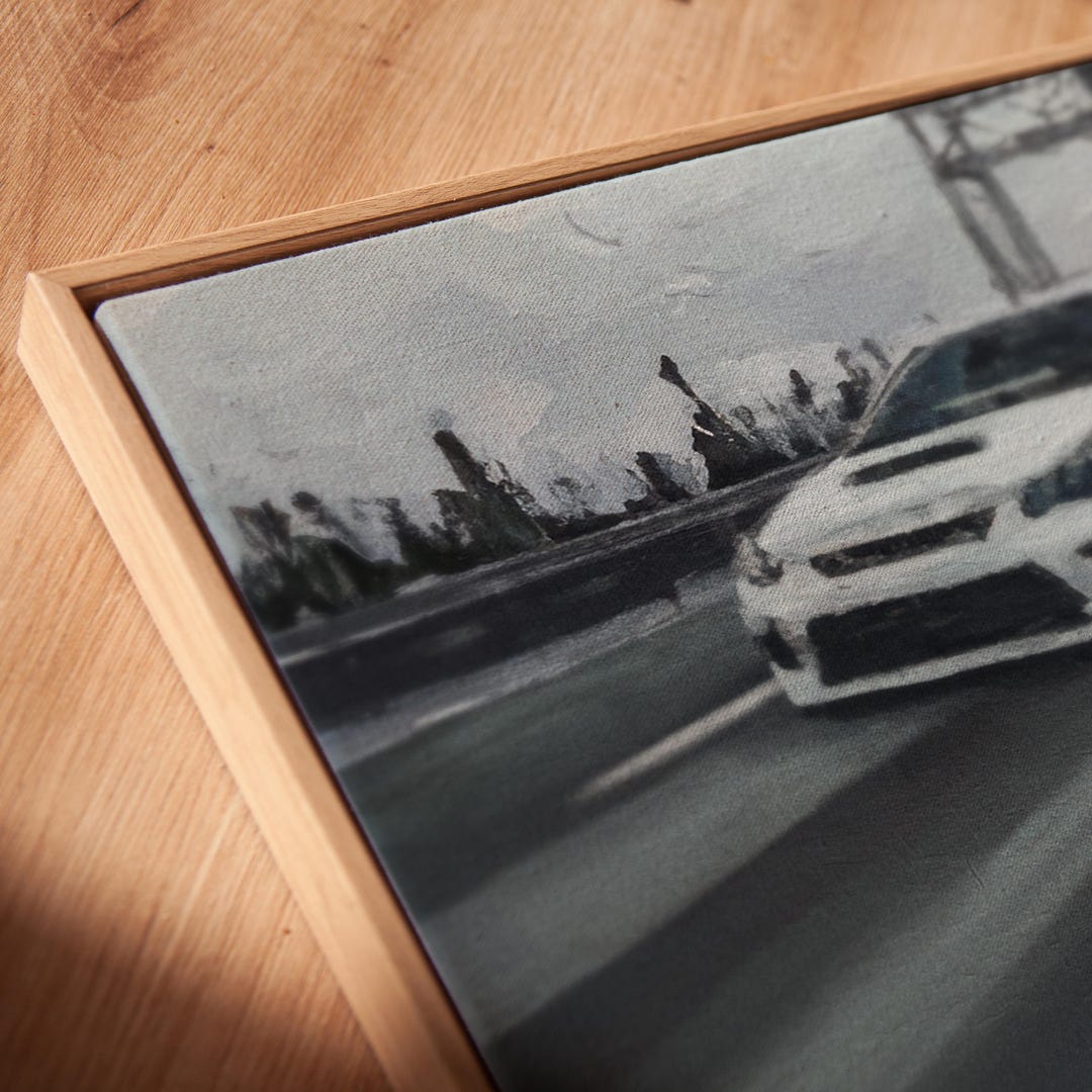 CUSTOM Car Portrait From Photo, Artistic Canvas Painting Car Collector ...