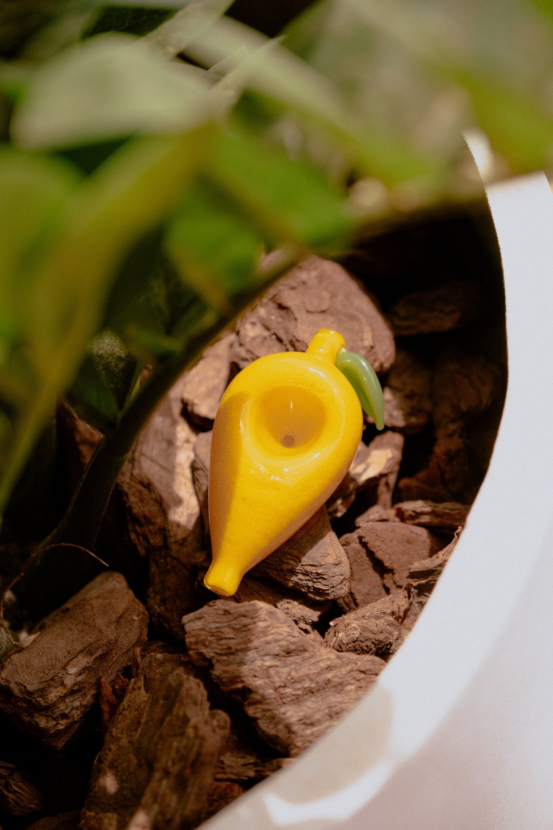 Handcrafted Lemon Pipe - Glass Tobacco Pipe - Unique Fruit Design ...