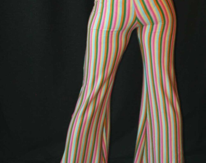 Rainbow Striped Circus Pants - Hipster Style - Etsy