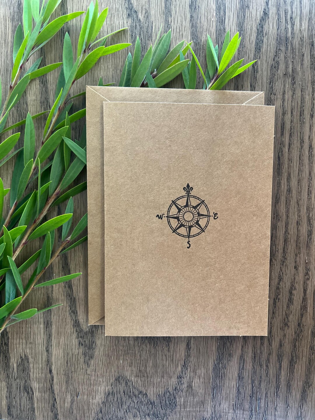 Compass - Blank Greeting Card - Etsy