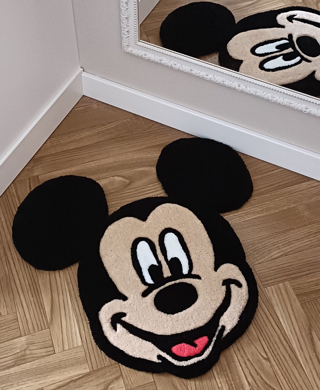 Mickey Mouse Tufted Rug - Etsy