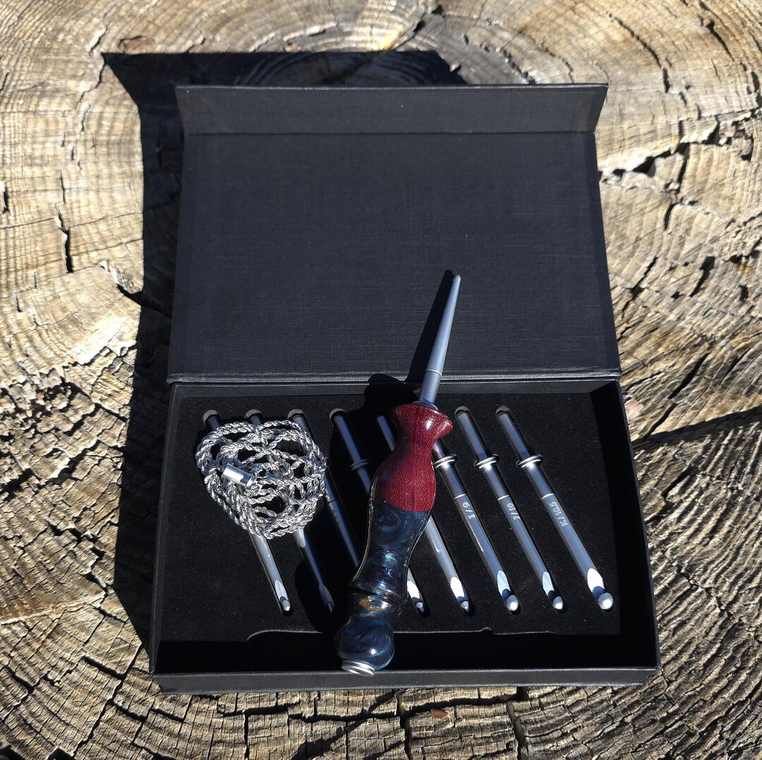 Interchangeable Crochet Hook Necklace / Gift Set - Hand Turned ...