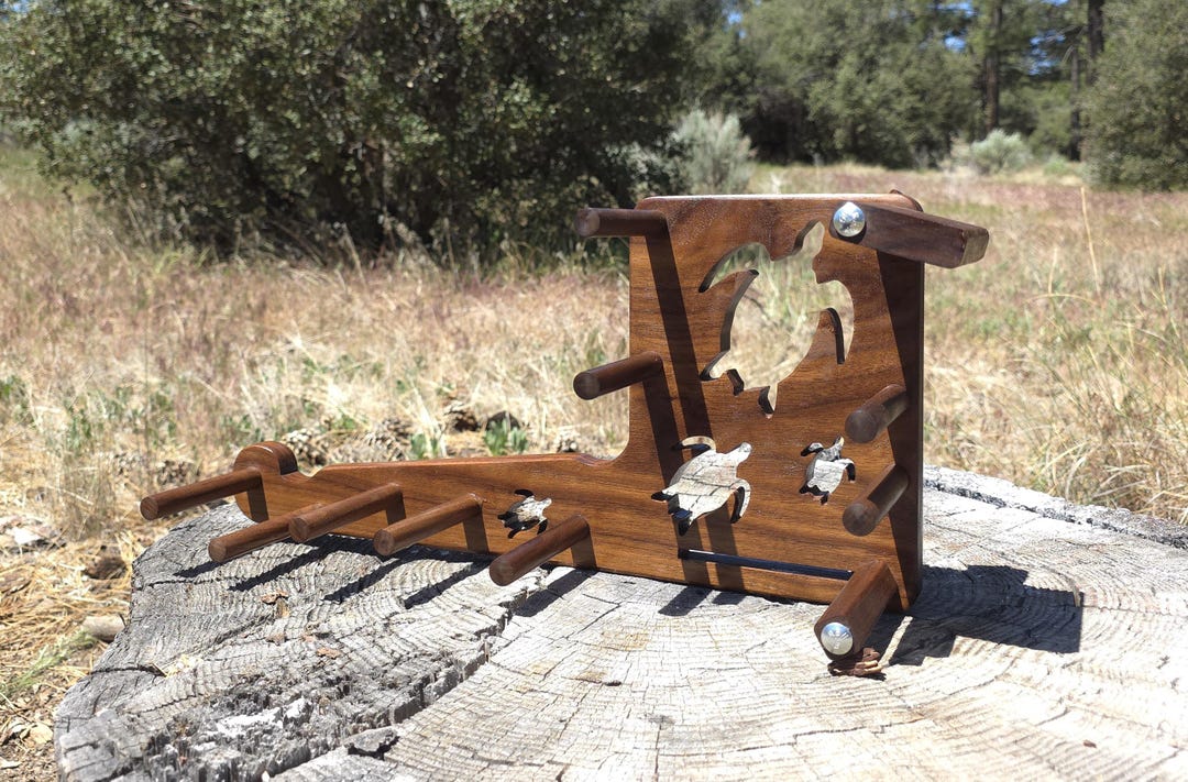 Card / Inkle / Tablet Weaving Loom - Figured Black Walnut - A Bale of ...