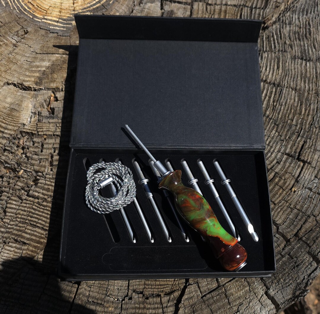 Interchangeable Crochet Hook Necklace Gift Set - Hand Turned "star ...
