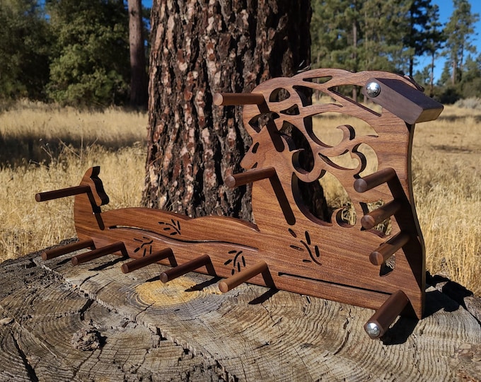 Card / Inkle / Tablet Weaving Loom - Figured Walnut - Stag's Call - Etsy