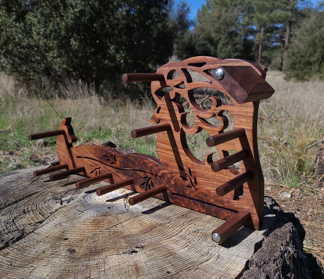 Card / Inkle / Tablet Weaving Loom Extreme Figured Black Walnut Stag's ...