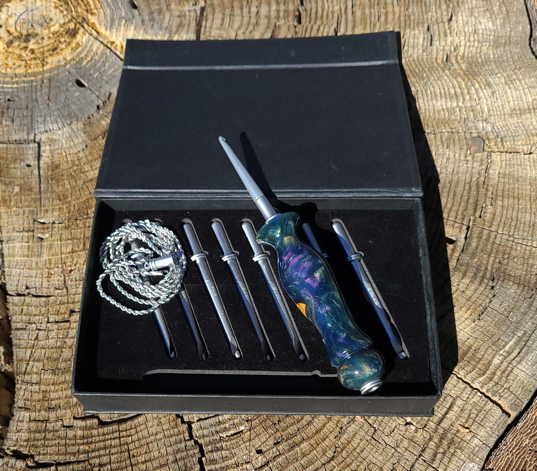 Interchangeable Crochet Hook / Set, Hand Turned "ribbet Ribbet ...