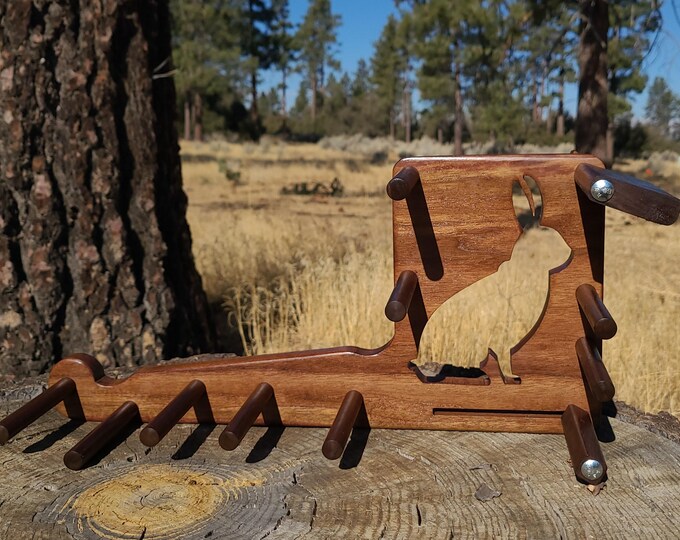 Card / Inkle / Tablet Weaving Loom - Figured Black Walnut Wood ...
