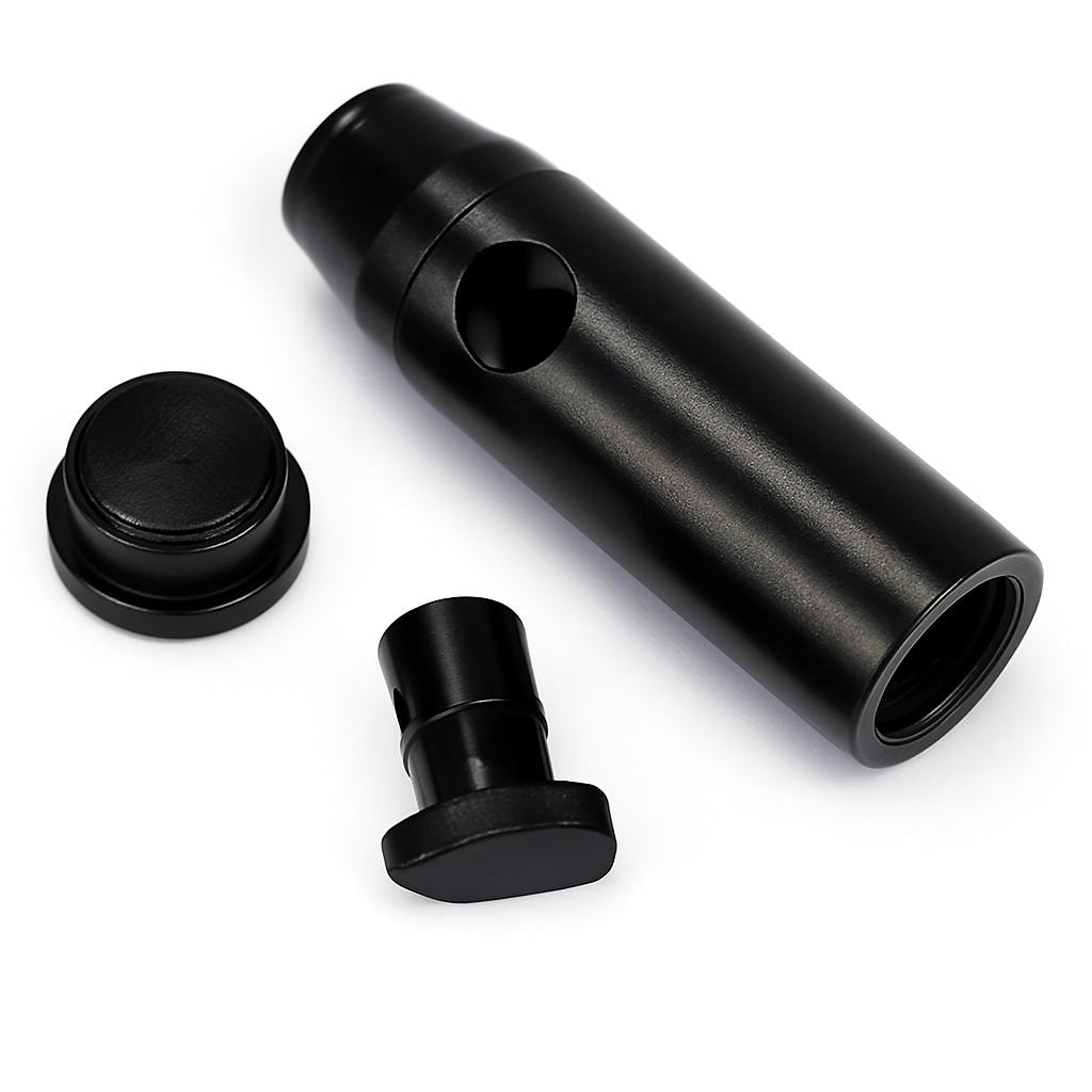 Compact & Discreet Metal Snuff Dispenser | Leak Proof Bottle | 3 PACK ...