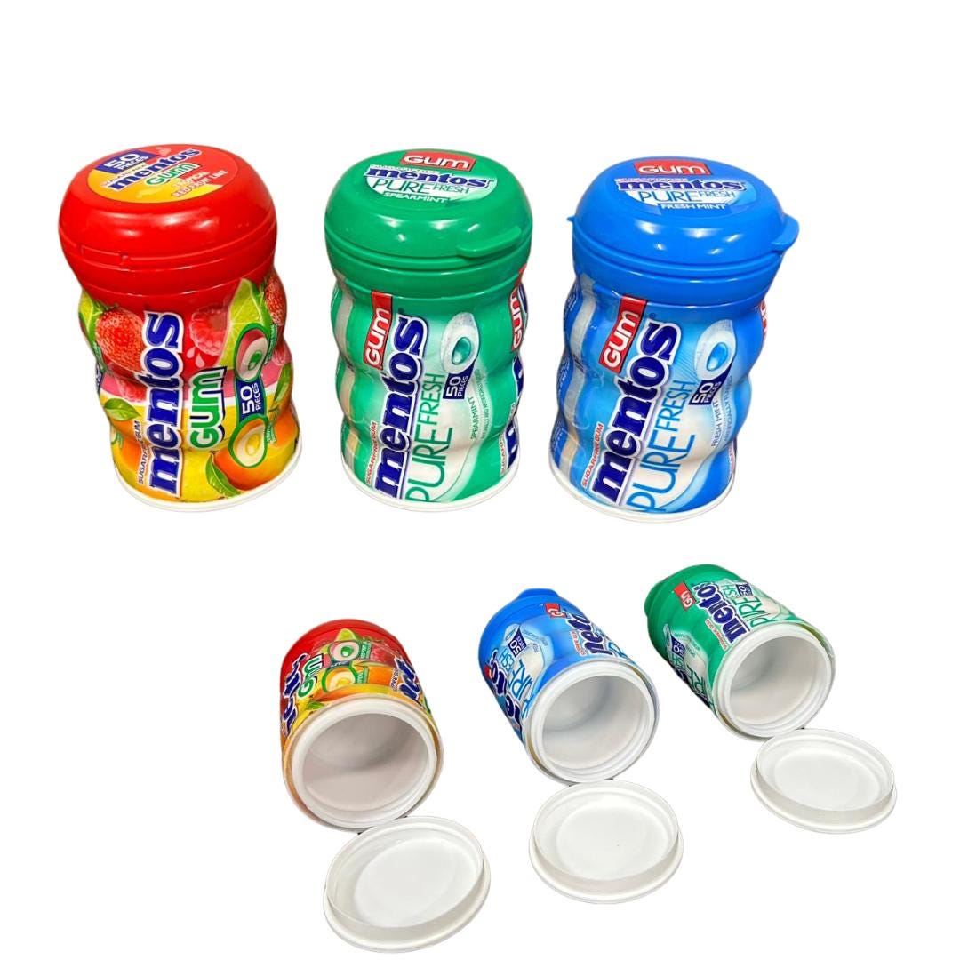 Mentos Stash Can Diversion Safe Stash Screw Lock Container 3 PACK - Etsy