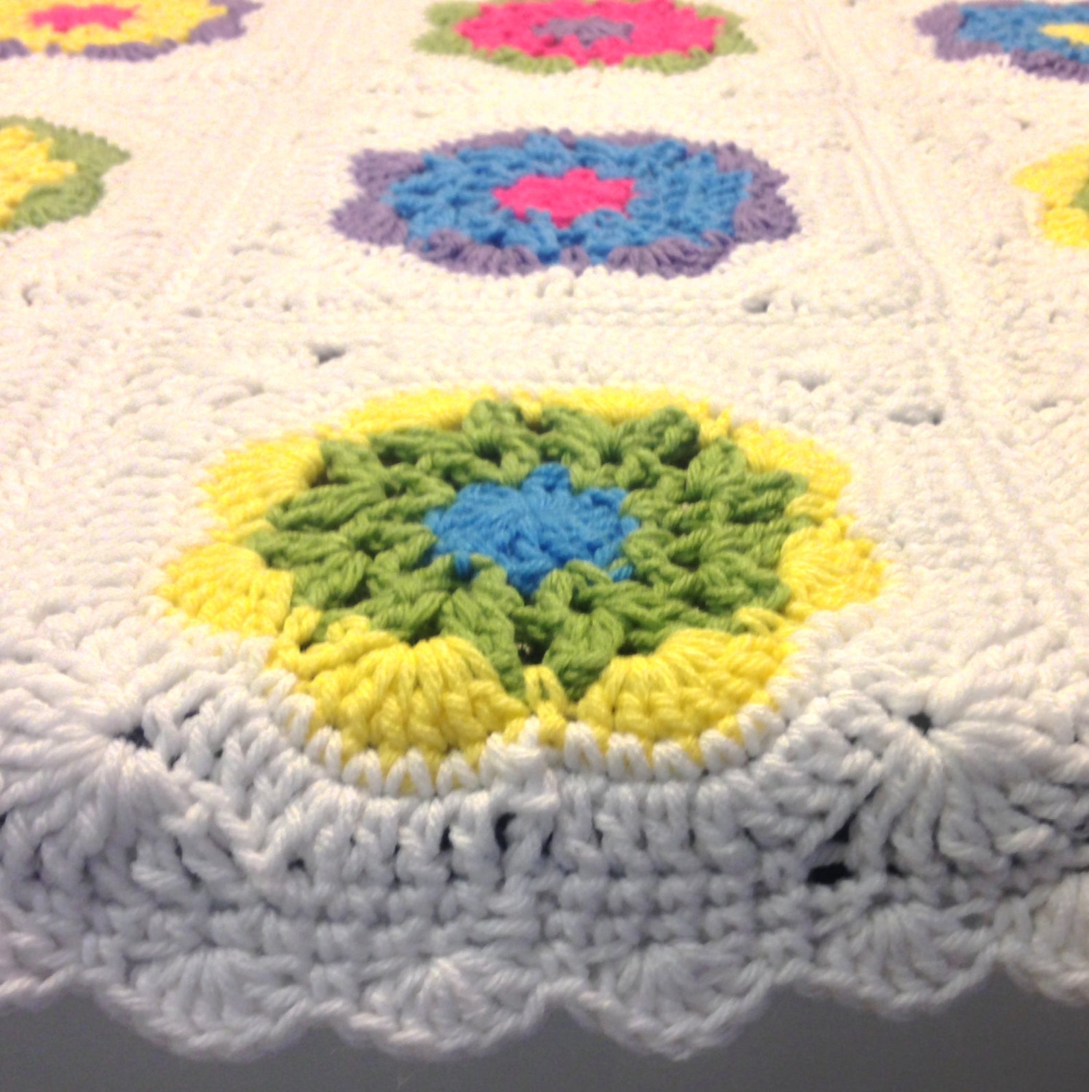 Crochet Afghan Flower Motif Afghan Flower Power Afghan - Etsy Canada