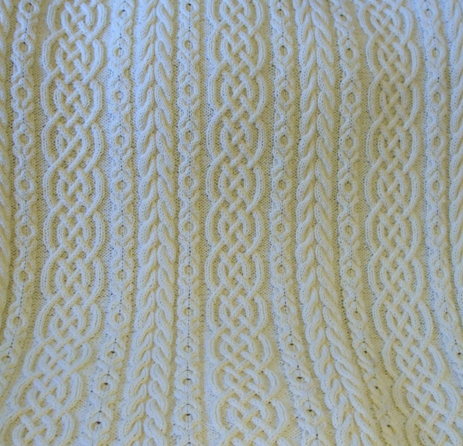 Celtic Aran Afghan | Cable Knit Afghan | Aran Afghan | PDF Knitting ...