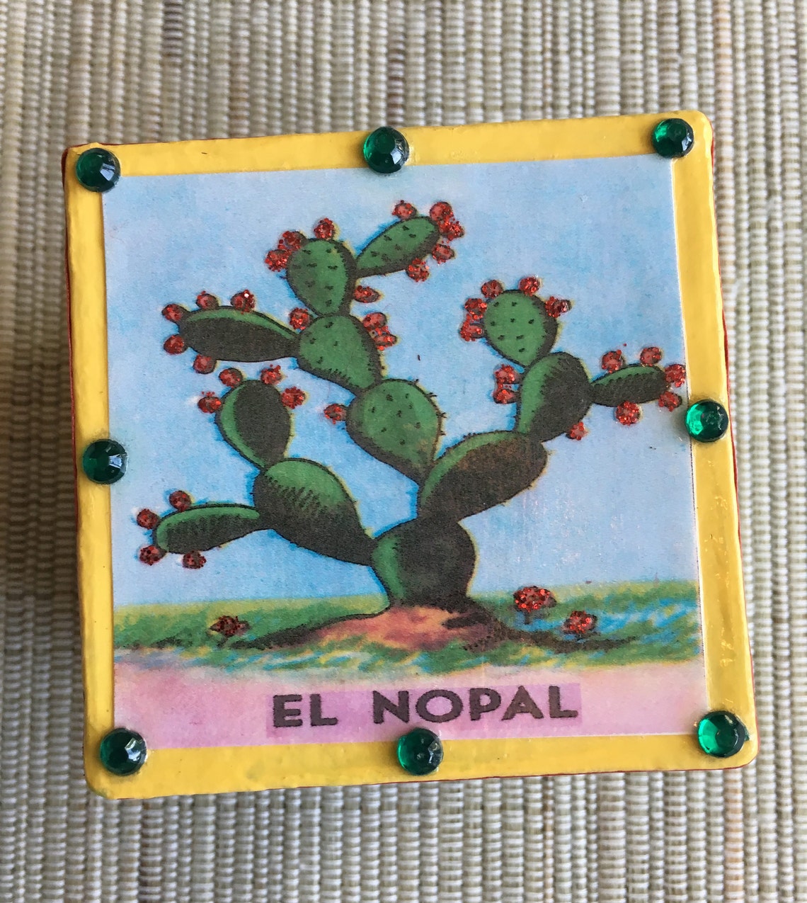 Loteria Decoupage El Nopal Cactus Gift Box - Etsy