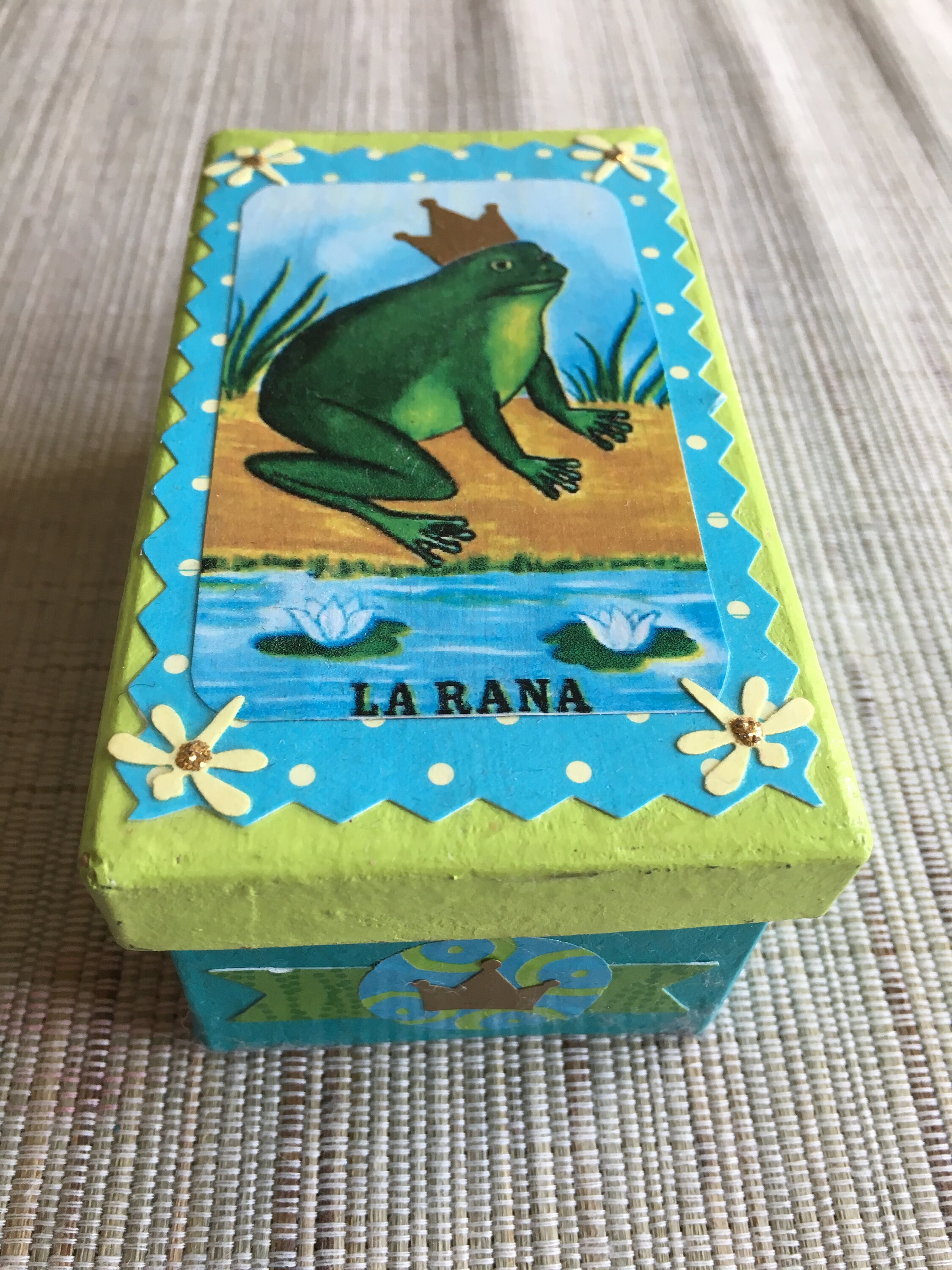 Loteria Decoupage La Rana Frog Giftbox - Etsy