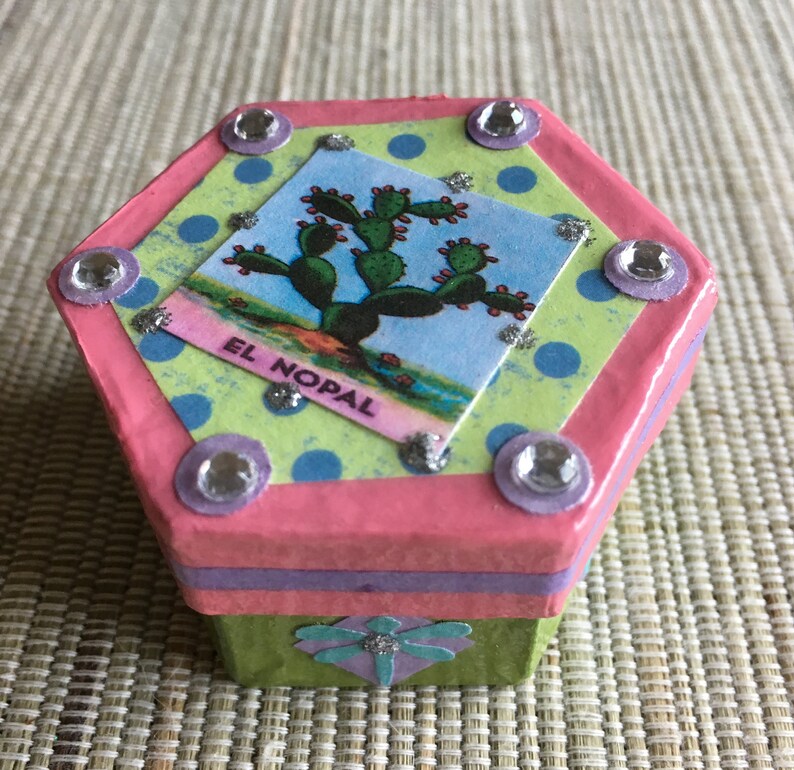 Loteria El Nopal Cactus Decoupage Gift Box - Etsy