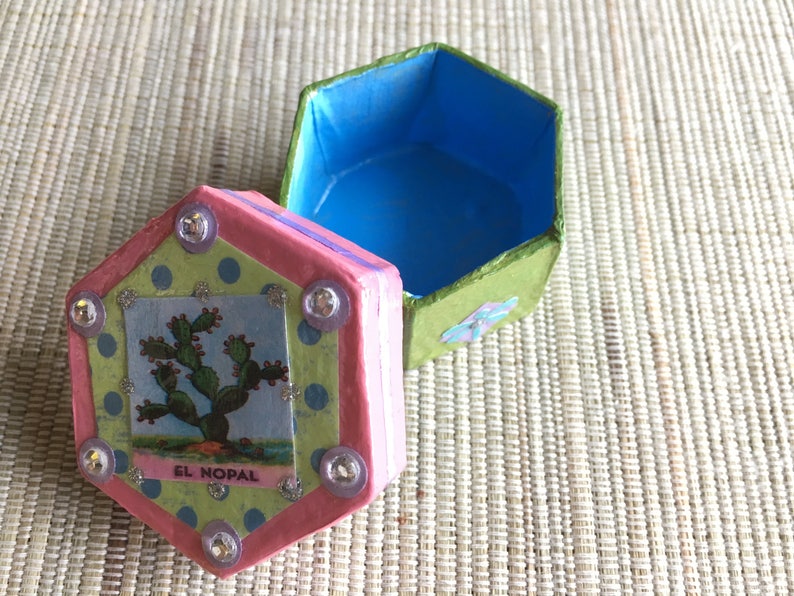 Loteria El Nopal Cactus Decoupage Gift Box - Etsy