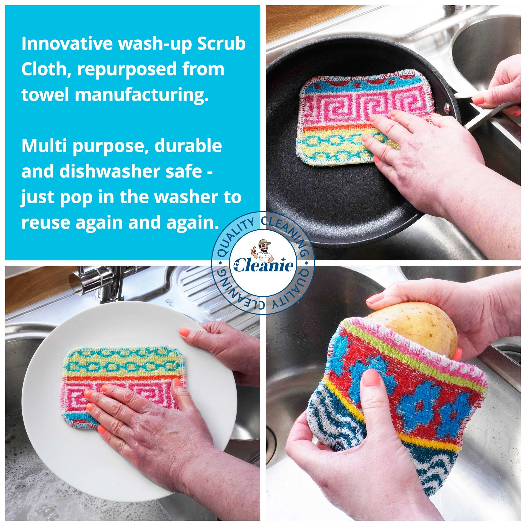 Scrub Cloth ( 3 Pack ). Non - Scratch Scourer. - Etsy