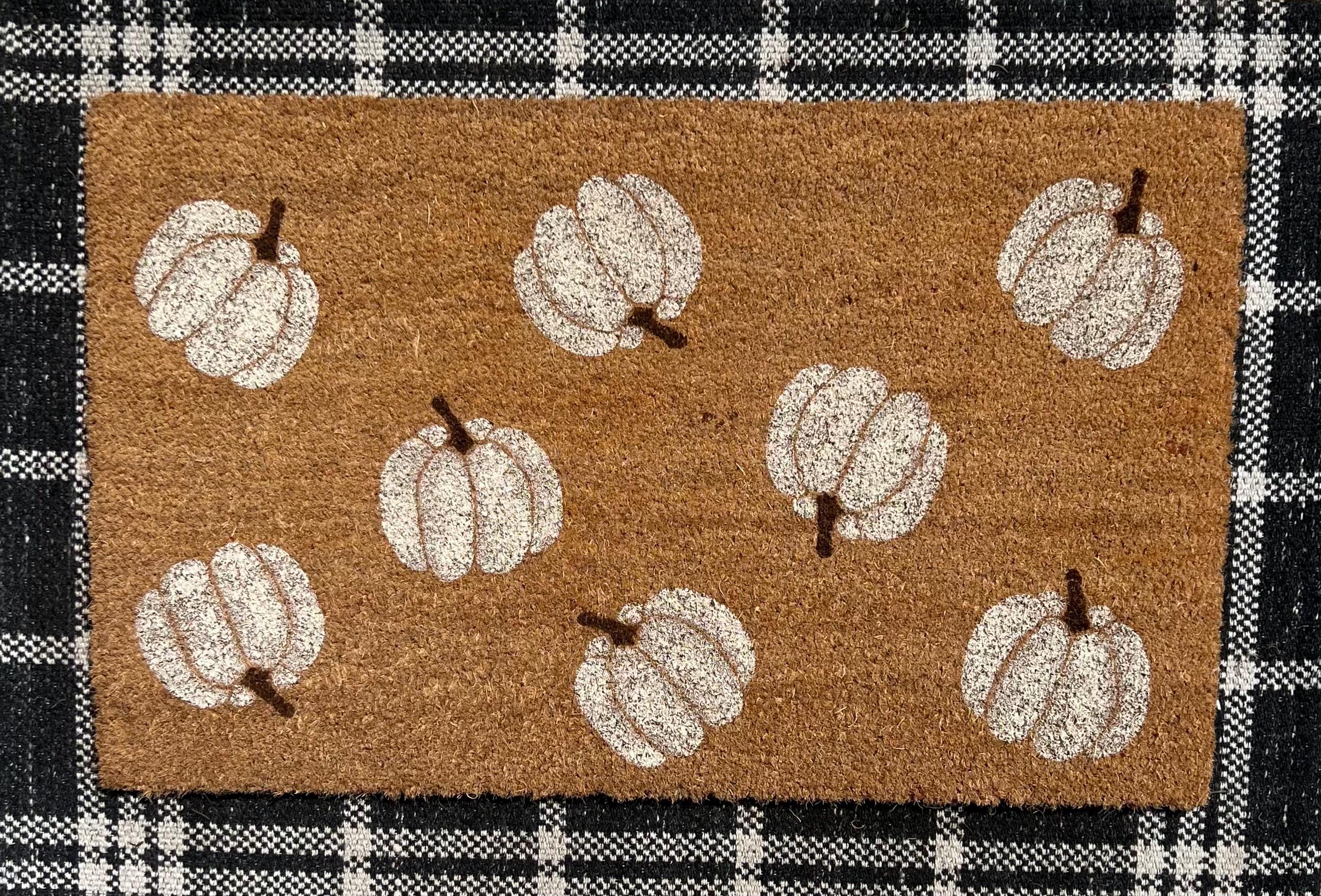 Neutral Pumpkins Doormat - Etsy