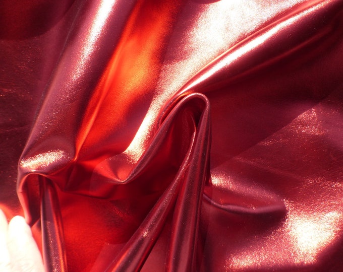 Goatskin Leather Hide Metallic Bright Red Soft Strong & Slightly Firm ...