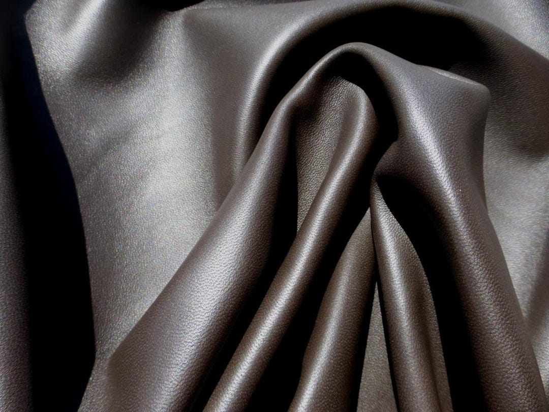 Goatskin Leather Hide Deep Midnight Brown Full Bodied Silky Smooth ...