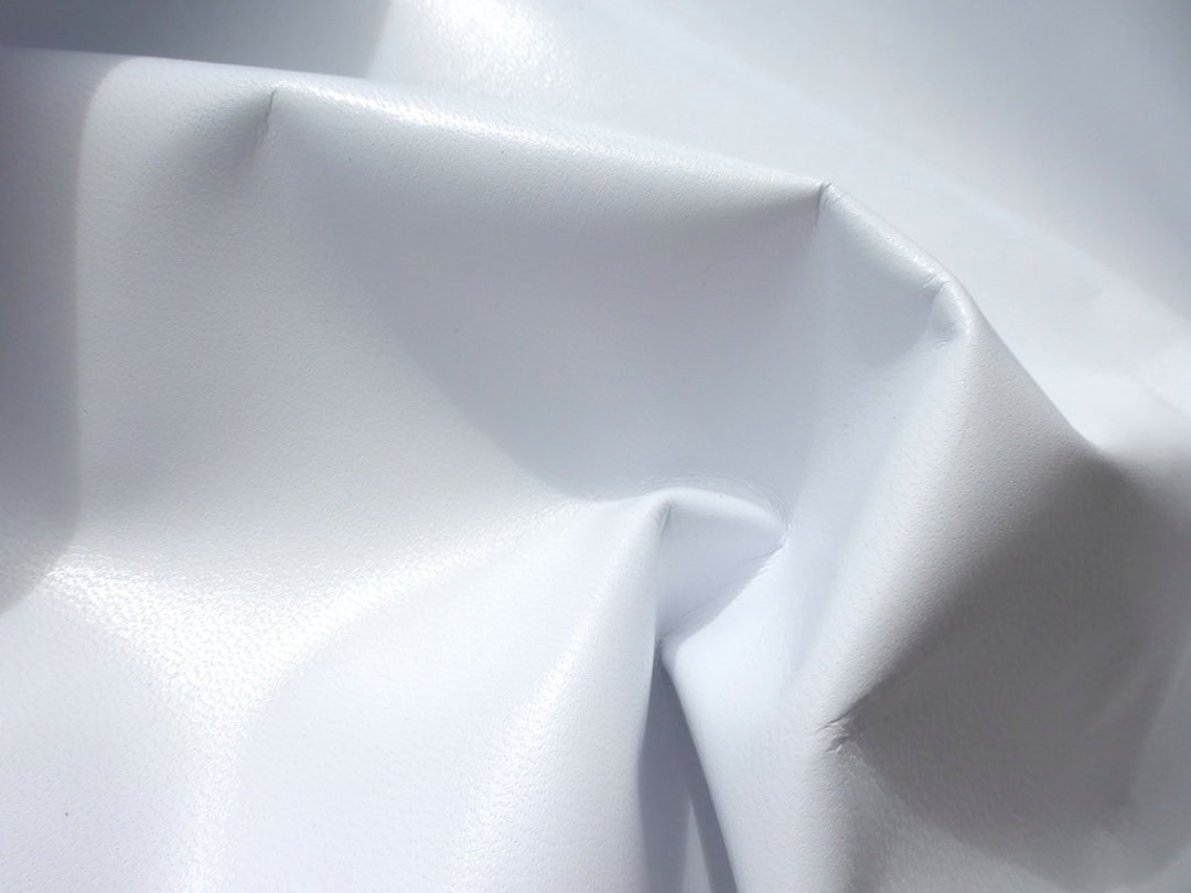 Goatskin Leather Hide Pure White Smooth Semi Gloss Finish Firm Tempered ...