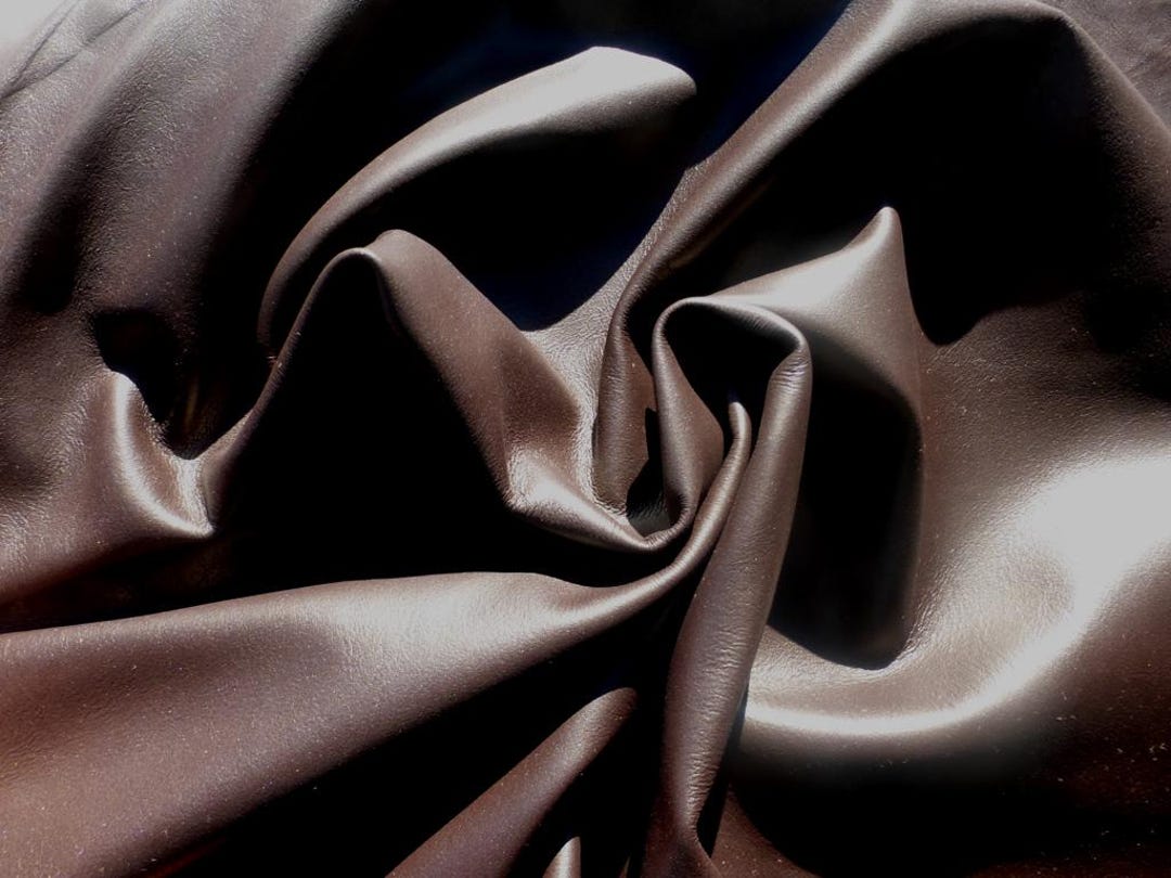 Goatskin Leather Hide Chocolate Full Bodied Light Grain Texture ...