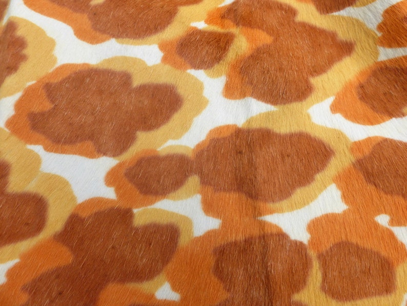 Hair on Calfskin Leather Hide Large Scale Leopard Print Silky | Etsy