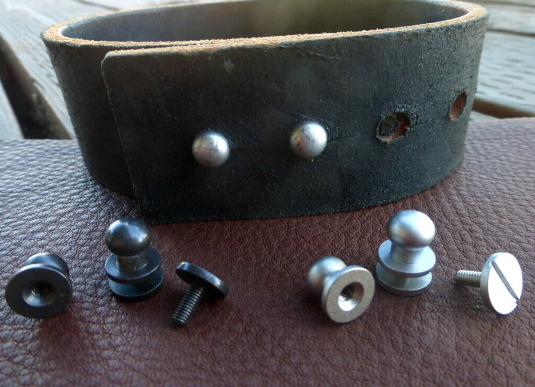 Button Stud & Screw Sam Browne Solid Brass 10mm 10 Pack BEST PRICE on ...