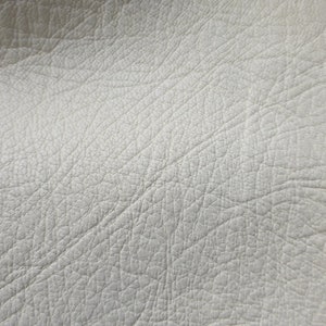 Goatskin Leather Hide off White Grainy Textured Full Bodied Very Strong ...