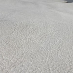 Goatskin Leather Hide off White Grainy Textured Full Bodied Very Strong ...